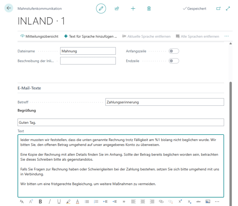 Mahnungen in Business Central erstellen | anaptis Blog